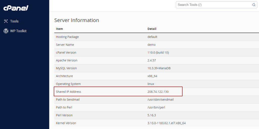 How to Find the Shared IP Address of Your Server in cPanel » Nescom Kenya