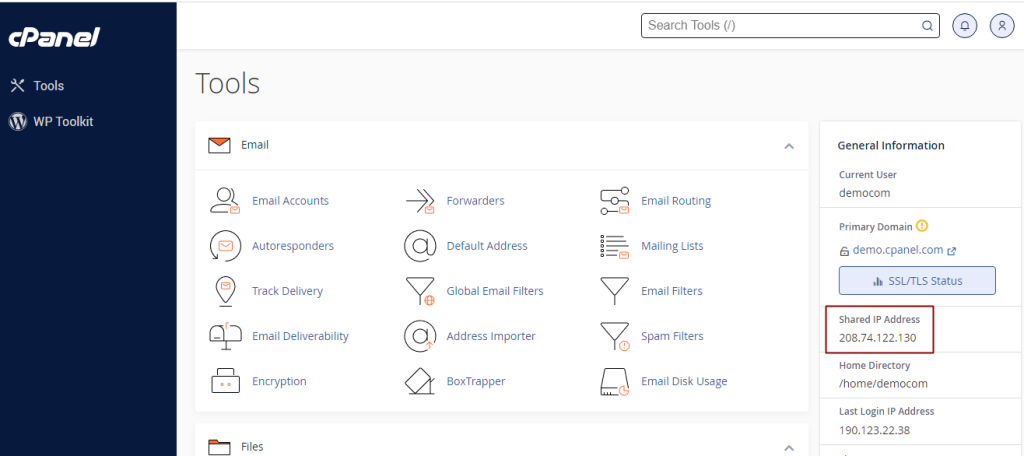 How to Find the Shared IP Address of Your Server in cPanel » Nescom Kenya